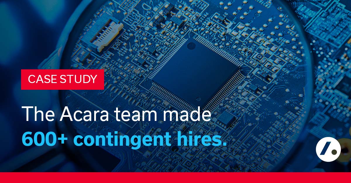 High-Volume Recruiting Meets Hiring Demands of Manufacturing Client | Case Study | Acara